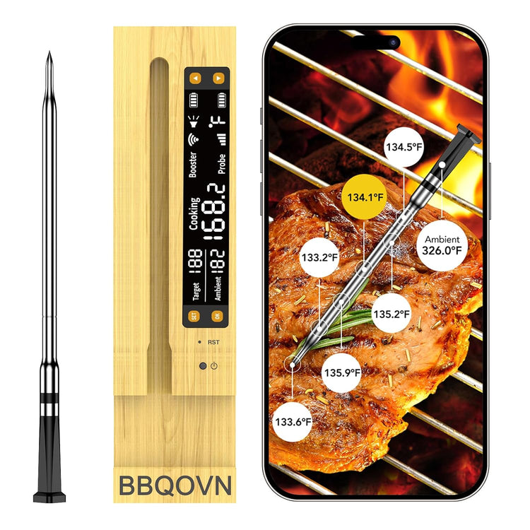 The Best Smart Wireless Meat Thermometer丨bluetooth meat thermometer – BBQOVN